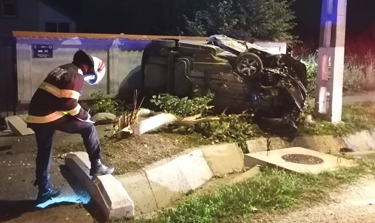 Bascov: Impact violent, accident grav