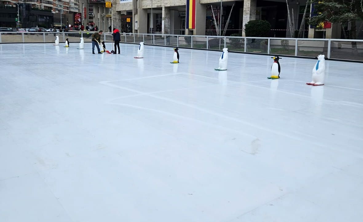 Se deschide patinoar în centrul Piteștiului
